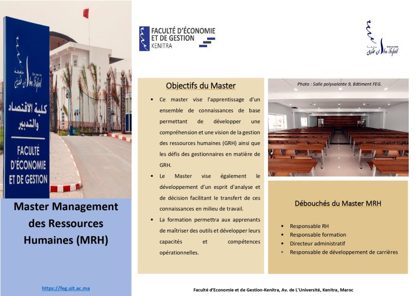 Master Management des Ressources Humaines - Faculté d'Economie et de ...