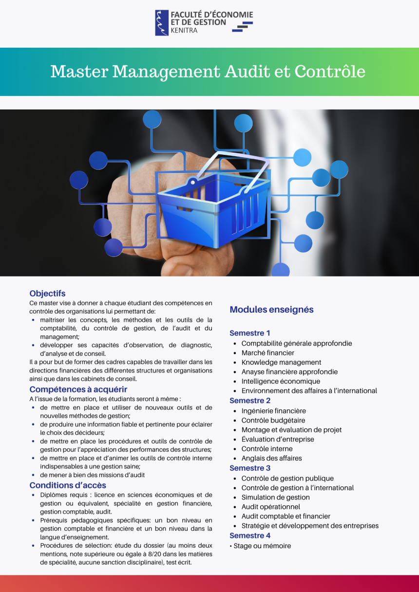 Master Management Audit et Contrôle - Faculté d'Economie et de Gestion