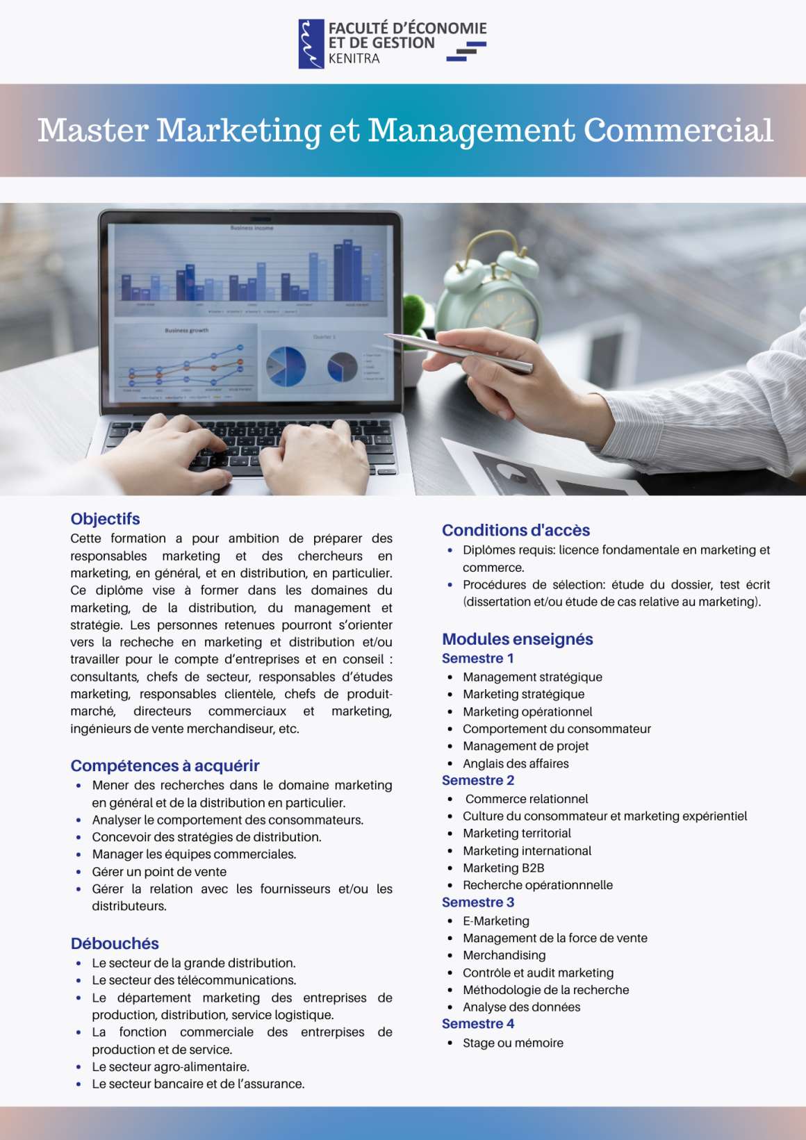 Master Marketing et Management Commercial - Faculté d'Economie et de Gestion